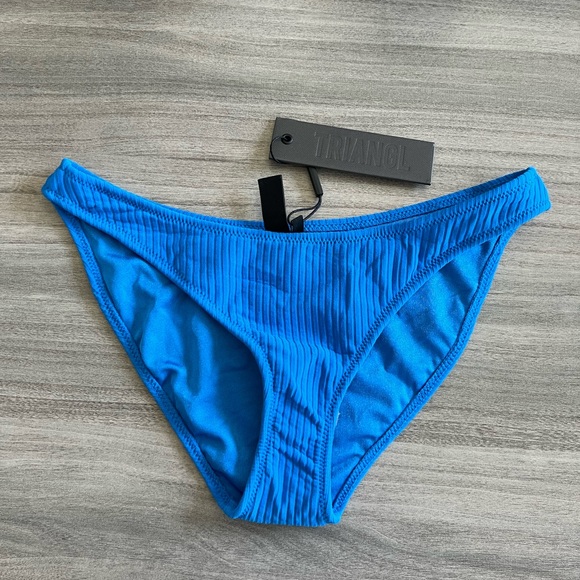triangl swimwear | Swim | Triangl Arles Rib Blue Bottom Normal Coverage ...